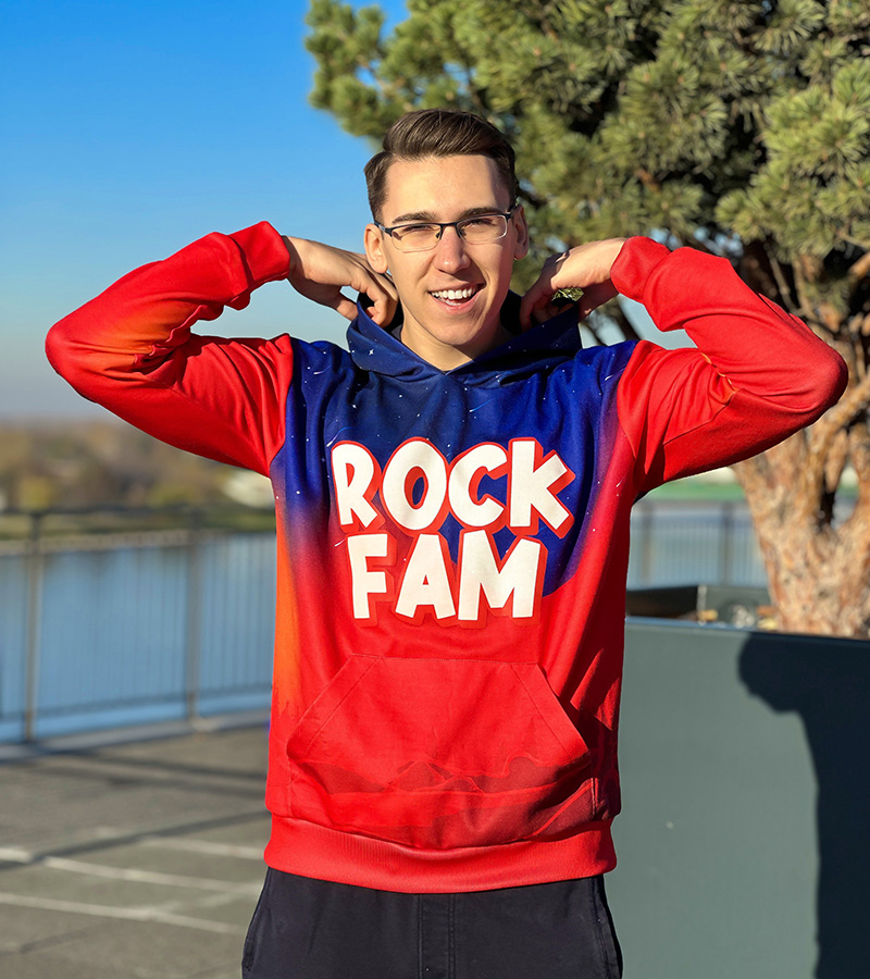ROCKFAM CRVENI SVETLEĆI DUKS - RockFam Shop